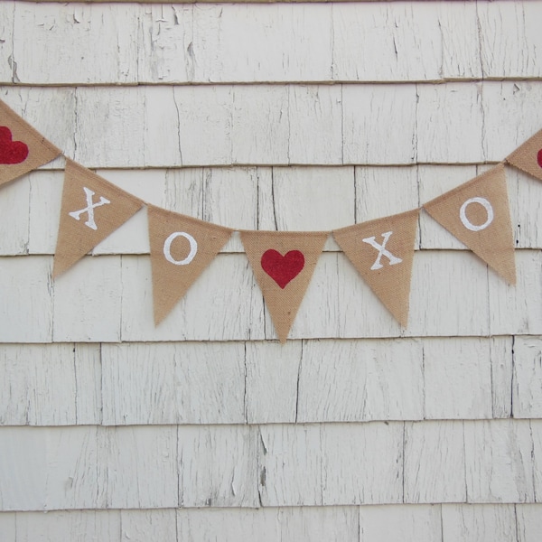 Valentine Bunting - Etsy