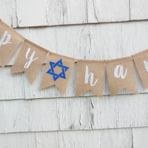 Hanukkah Decorations, Hanukkah Banner, Hanukkah Bunting, Happy Hanukkah ...