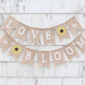 Love is in Bloom Banner, Love is in Bloom Bridal Shower, Let Love Grow ...