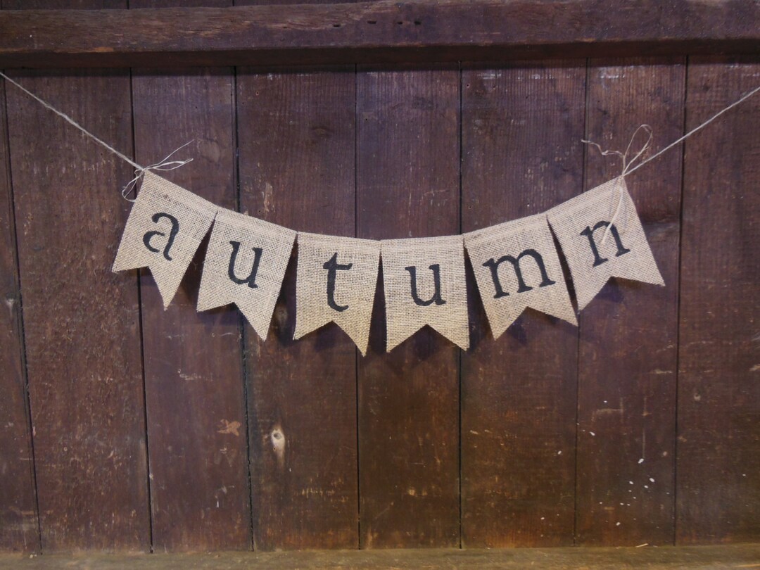 Autumn Banner, Autumn Bunting, Autumn Garland, Fall Banner, Fall Decor ...