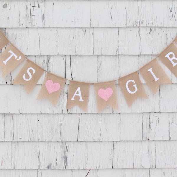 Its a Girl Banner - Etsy