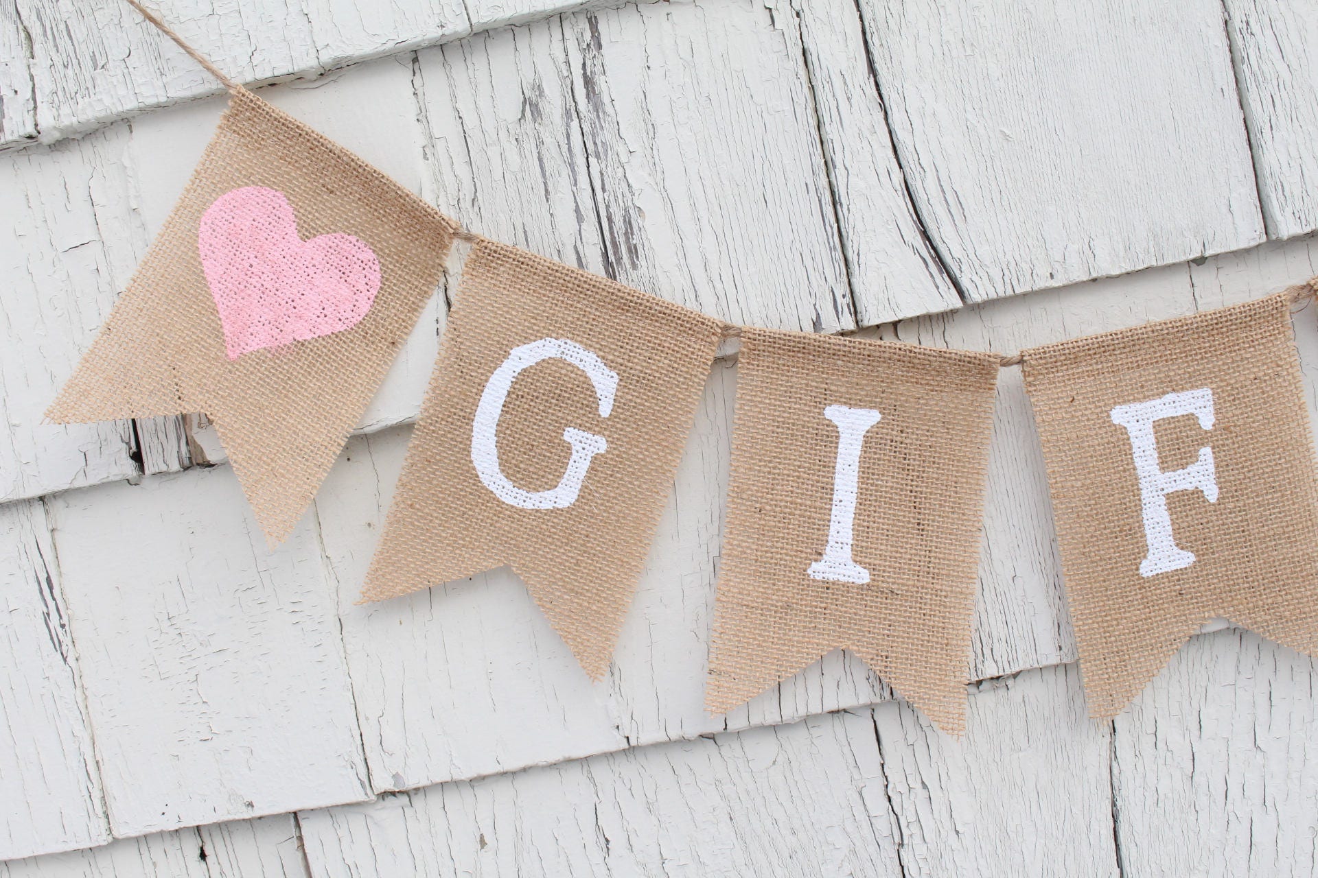 Gifts Burlap Banner Gifts Burlap Bunting Rustic Bridal | Etsy