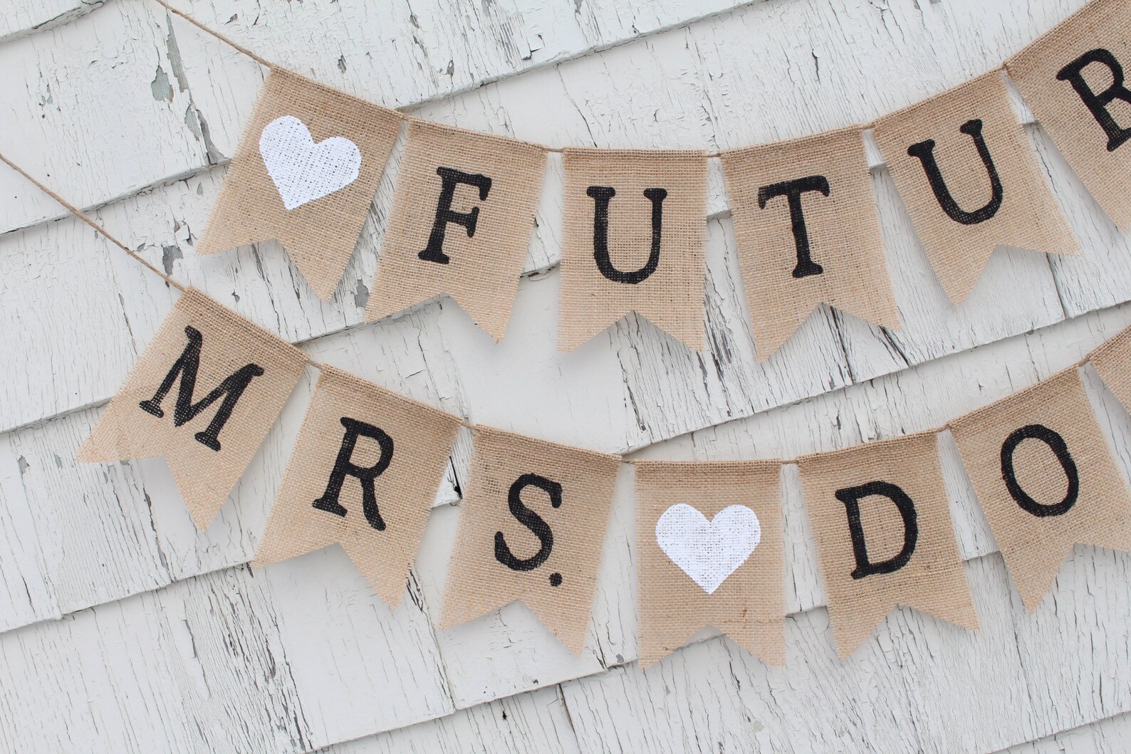 Future Mrs Banner Custom Burlap Banner Future Mrs Bunting - Etsy