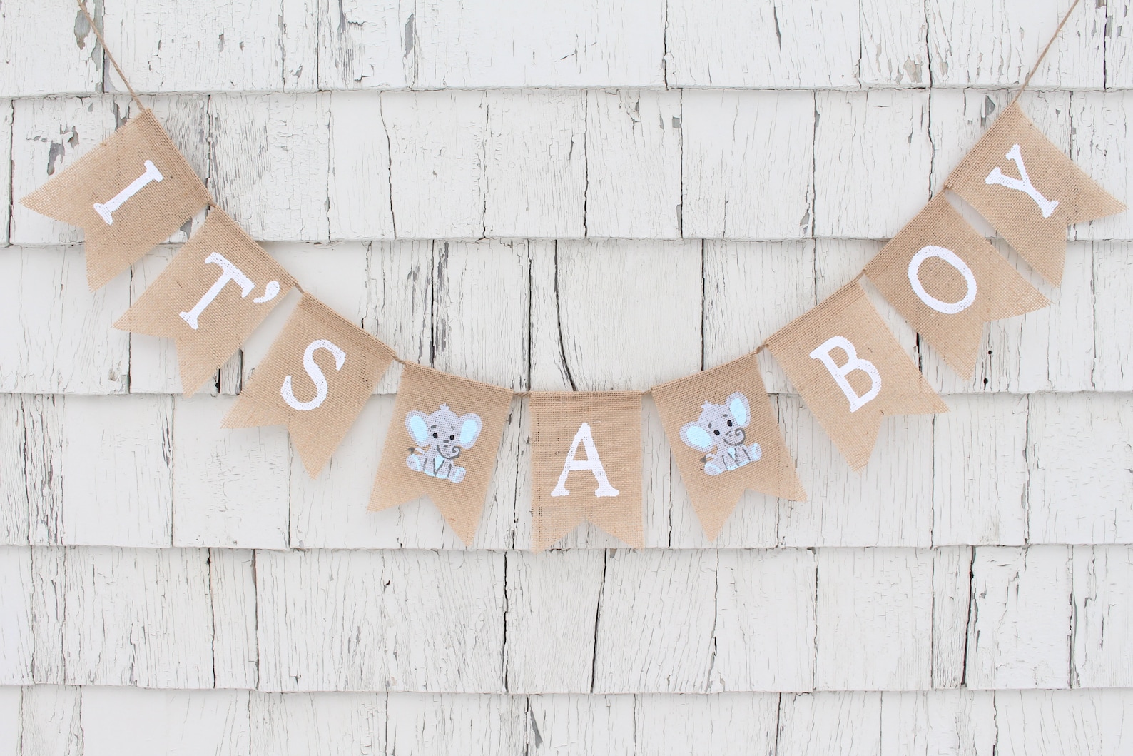Elephant Baby Shower Its a Boy Banner Its a Boy Bunting Its | Etsy