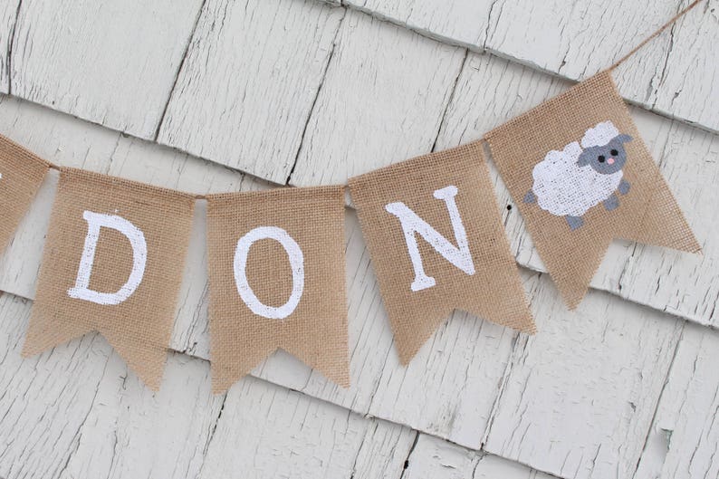 Lamb Baby Banner Lamb Baby Boy Shower Custom Personalized | Etsy