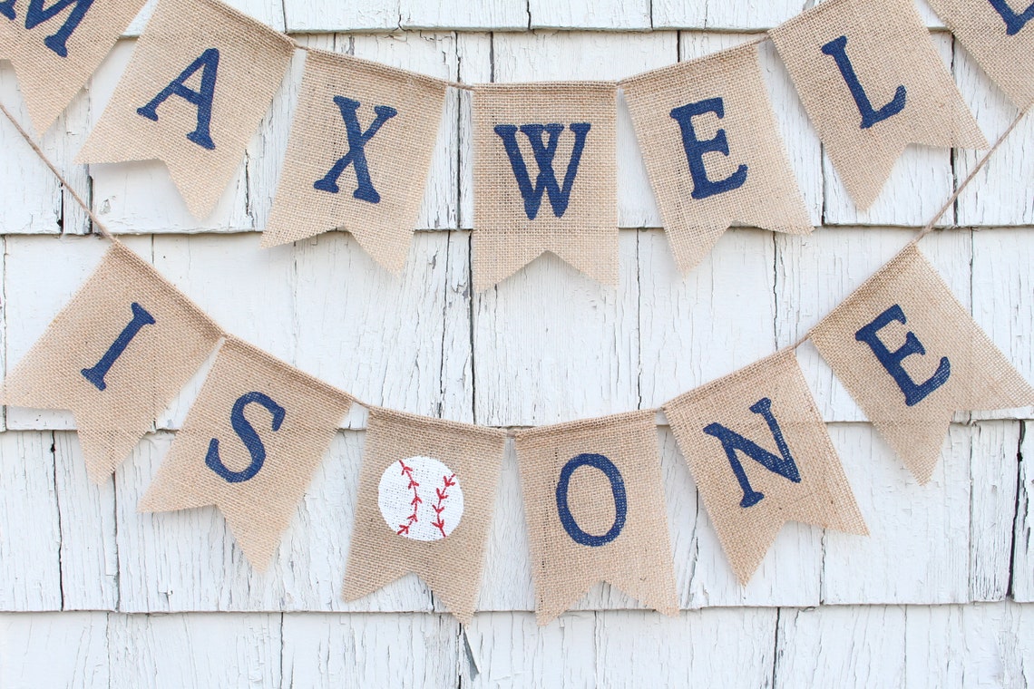 Baseball First Birthday Baseball Birthday Banner Vintage - Etsy