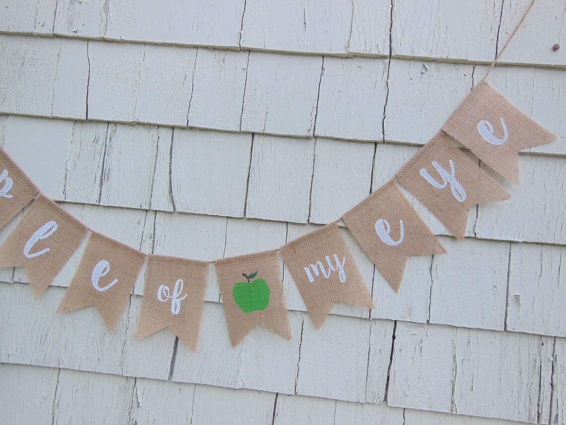 Apple of My Eye Baby Shower Apple of My Eye Banner Apple | Etsy