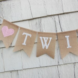 Twins Banner, Twins Bunting, Twins Baby Shower Banner, Twins Baby ...