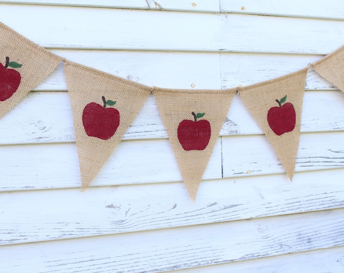 Apple Cake Smash Banner, Apple Birthday Banner, Apple of Our Eye Theme ...