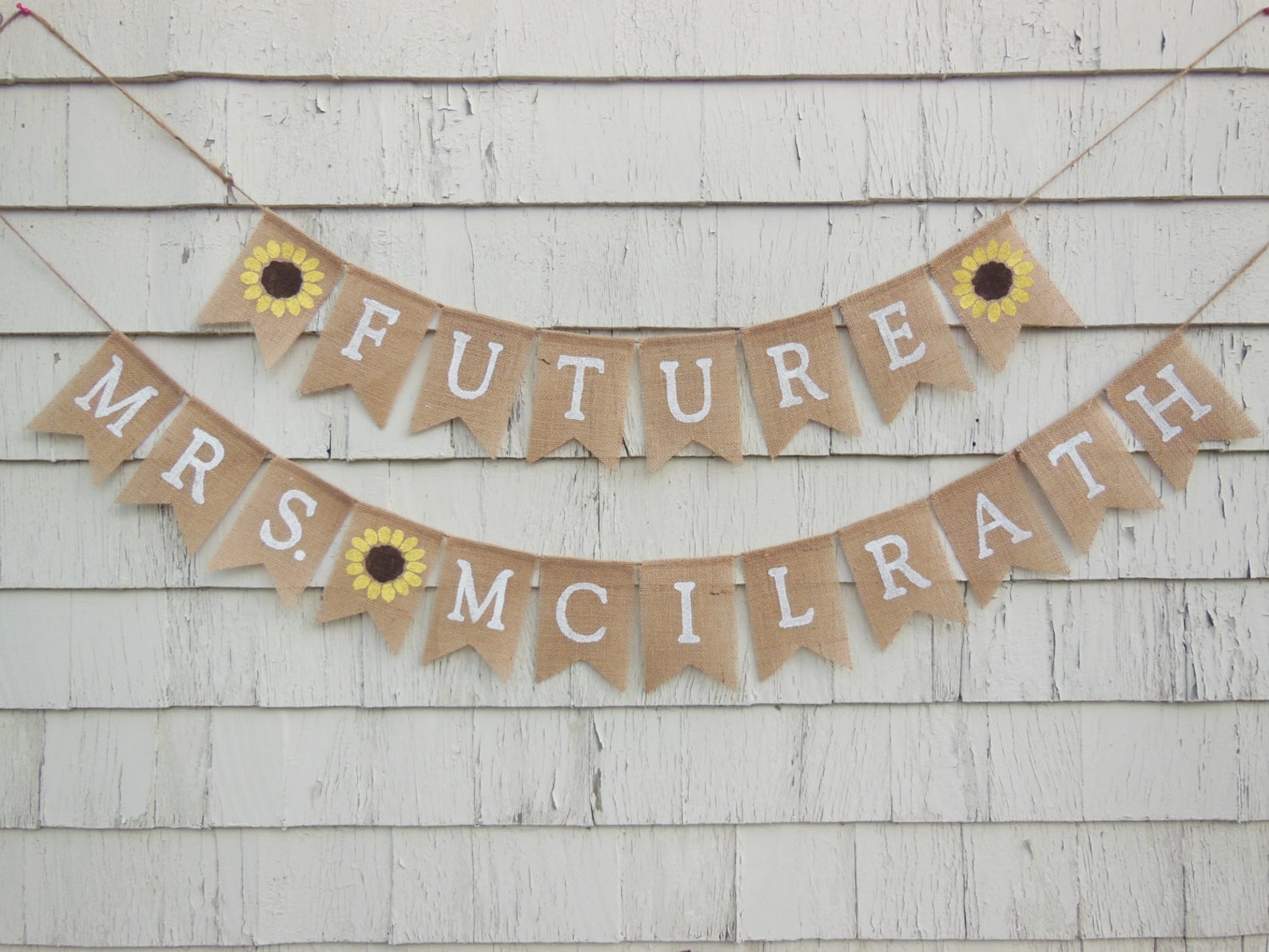 Future Mrs Banner, Custom Banner, Future Mrs Garland, Engagement ...