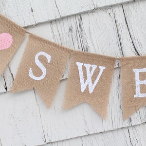 Sweets Burlap Banner, Sweets Garland, Sweets Burlap Bunting, Rustic ...