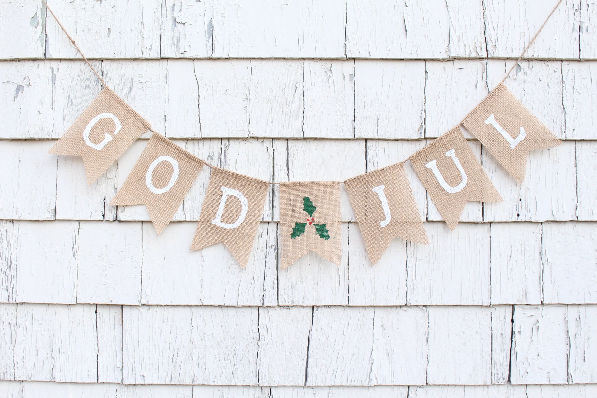 God Jul Banner Swedish Christmas Decorations Scandinavian - Etsy