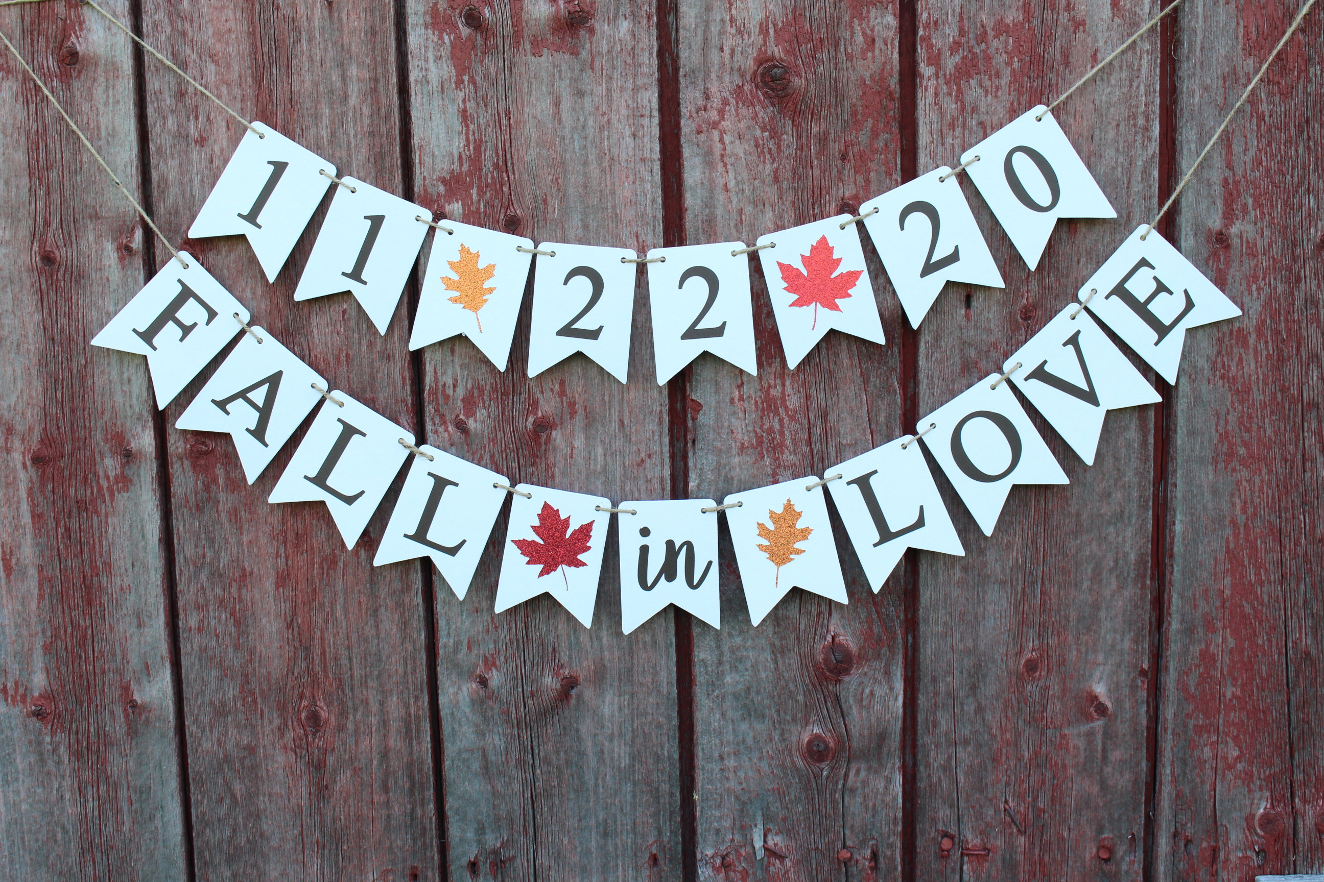 Fall in Love Banner, Fall Bridal Shower Decor, Fall in Love Garland ...