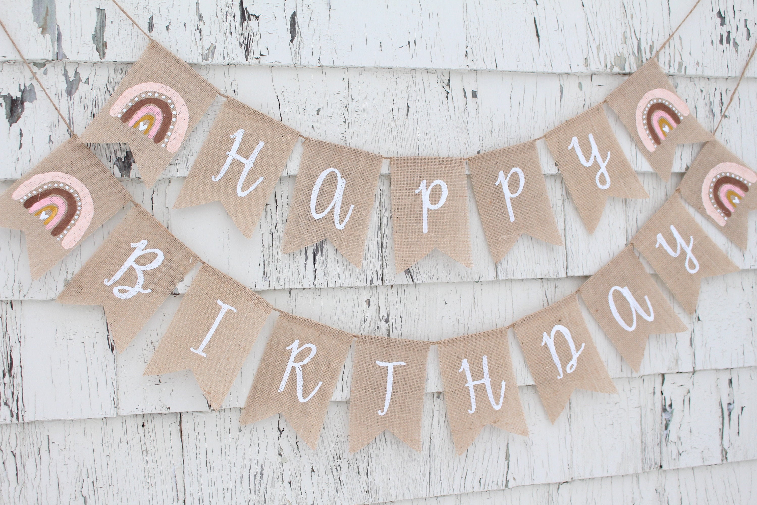 Boho Rainbow Birthday Party Decorations Muted Rainbow Party | Etsy