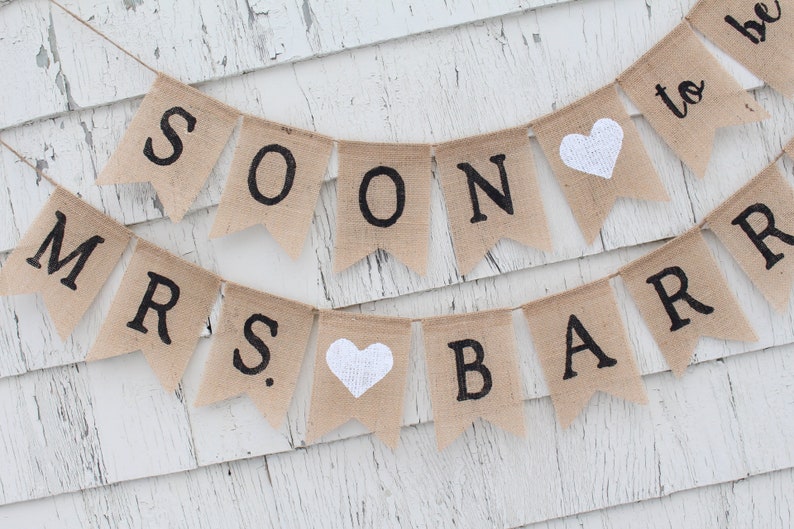 Soon to Be Mrs Banner Rustic Bridal Shower Decorations - Etsy