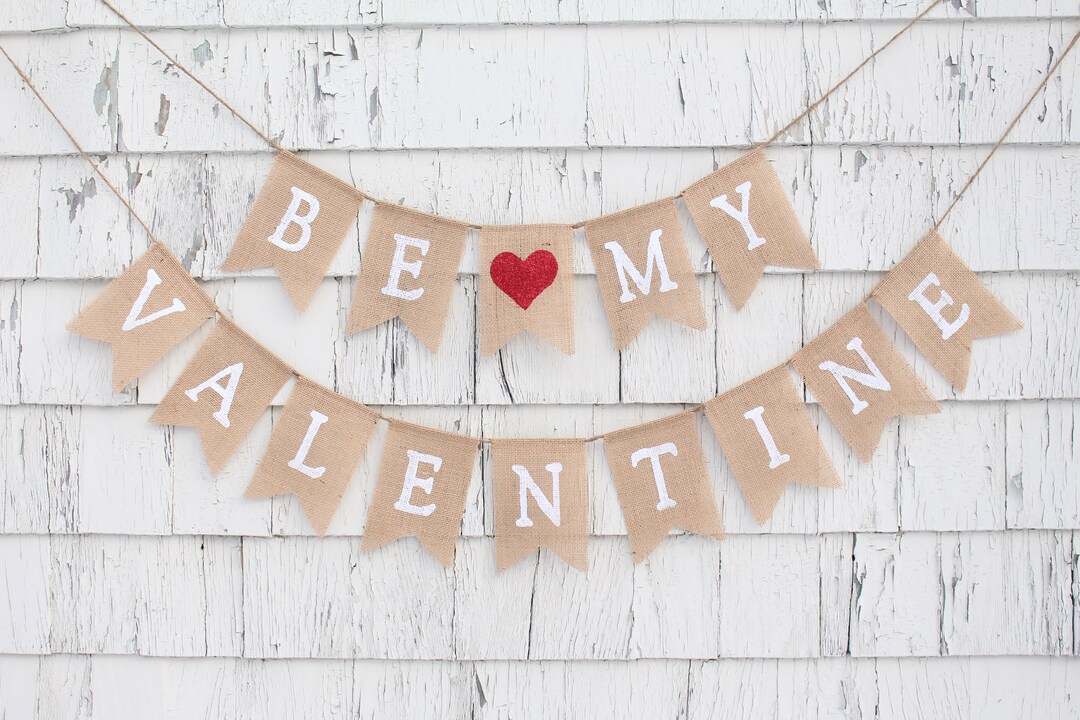 Be My Valentine Banner, Valentines Day Decorations, Valentines Day ...