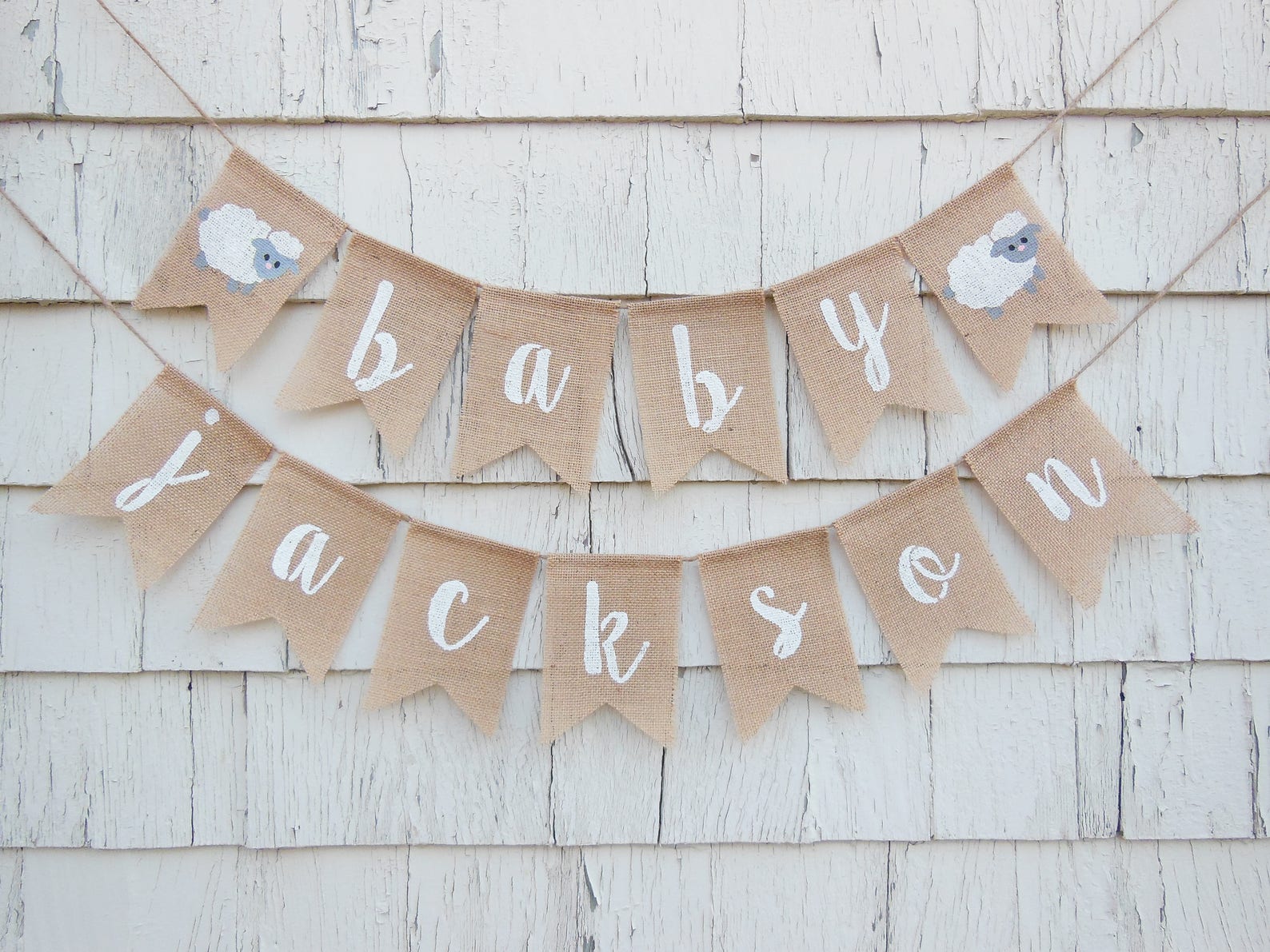 Lamb Baby Shower, Lamb Baby Shower Banner, Lamb Shower Decorations ...
