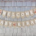 Welcome Baby Banner Baby Shower Decor Burlap Baby Banner - Etsy