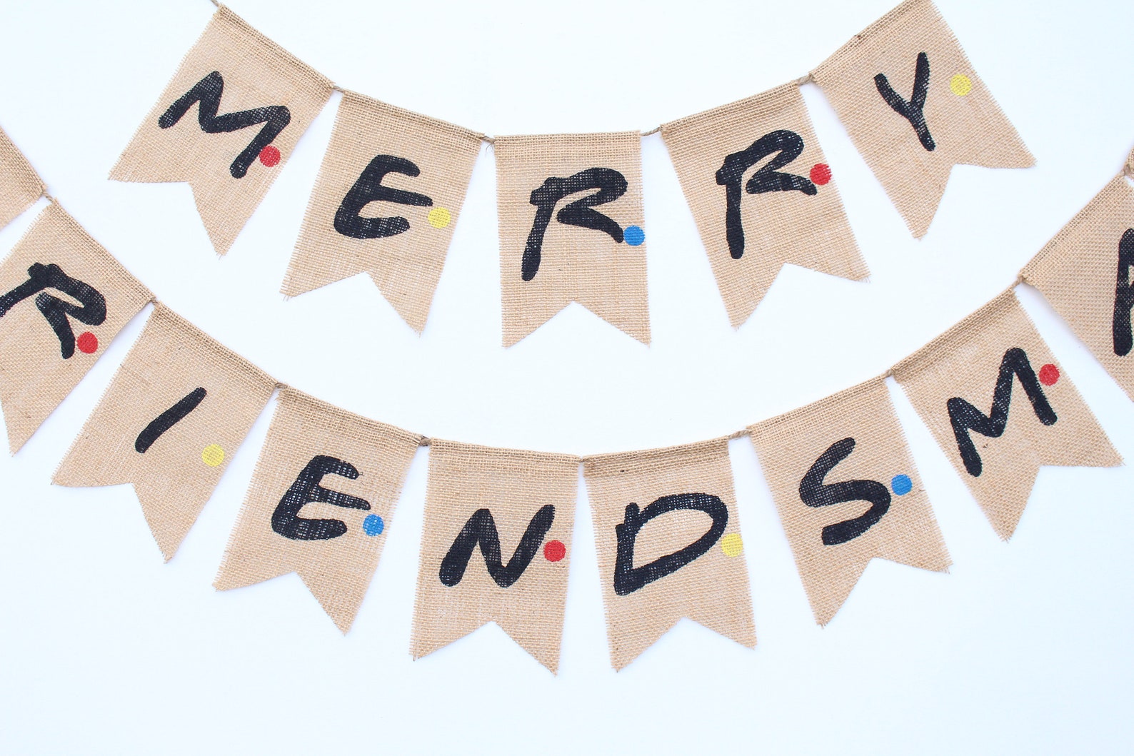 Merry Friendsmas Friends Christmas Party Friendsmas Banner - Etsy