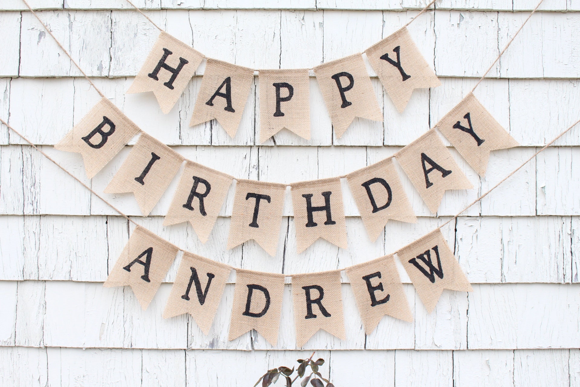 Happy Birthday Banner, Birthday Banner With Custom Name, Custom ...