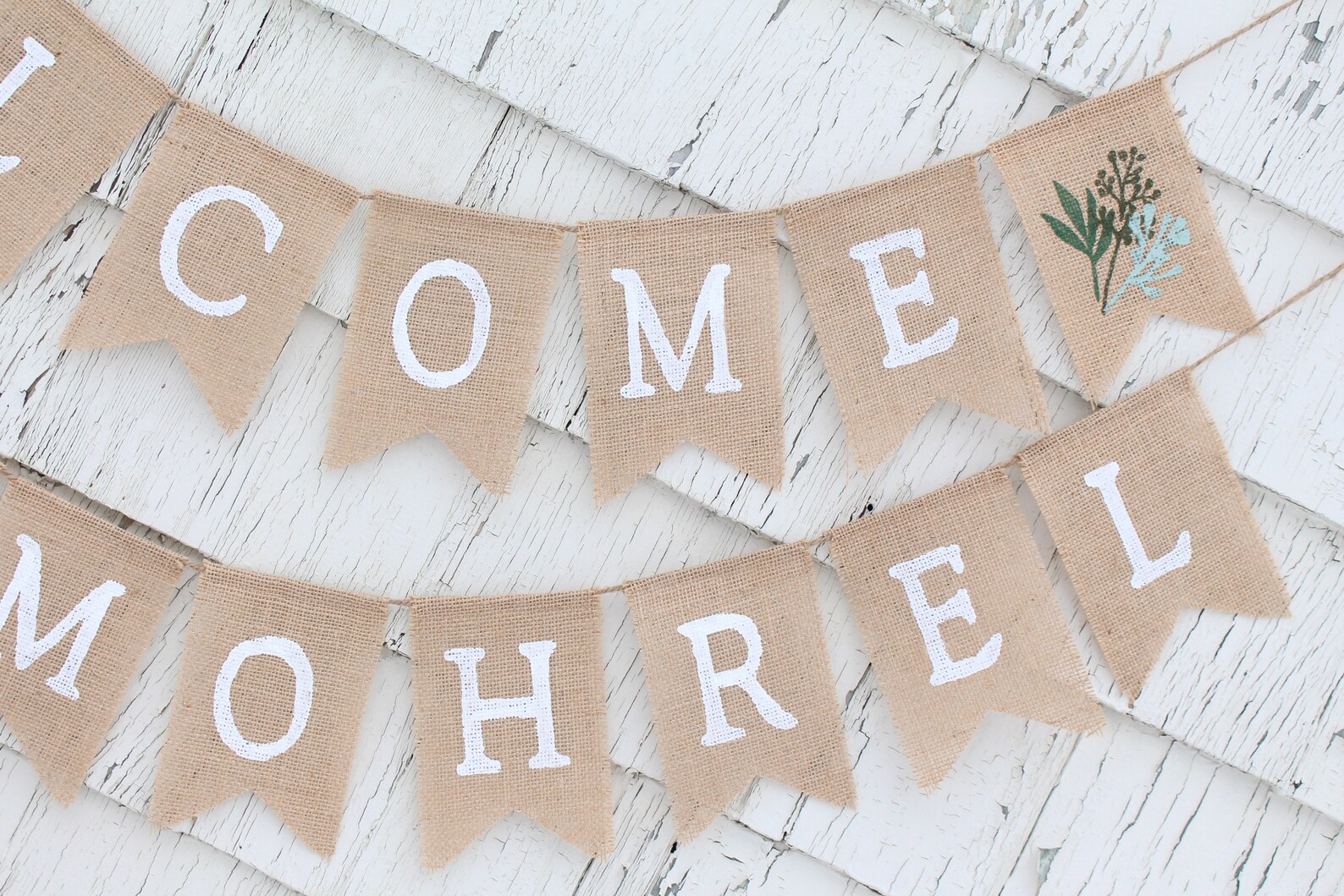 Greenery Baby Shower Decorations, Greenery Shower Banner, Baby Shower ...