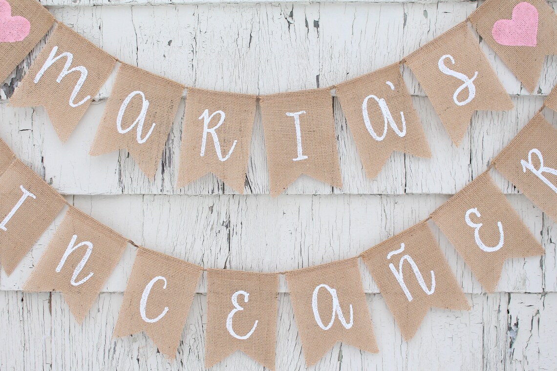 Quinceanera Decorations, Custom Quinceanera Banner, Mis Quince Banner ...