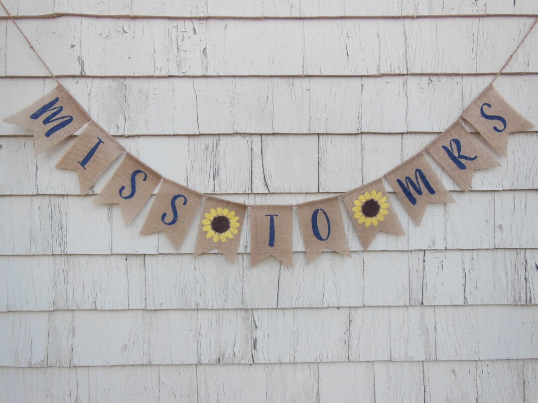 Sunflower Bridal Shower Banner, Bride to Be Banner, Sunflower Bridal ...
