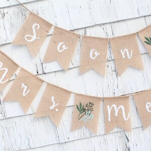 Greenery Bridal Shower Decorations, Greenery Engagement Party Banner ...