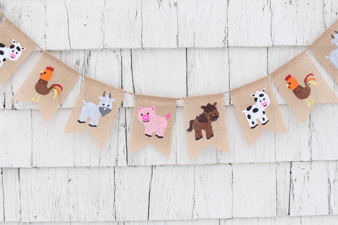 Farm Barnyard Baby Shower Decorations, Farm Baby Banner, Barnyard Baby ...