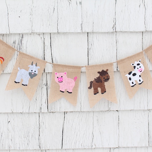 Farm Baby Shower Decorations Barnyard Baby Shower Banner - Etsy