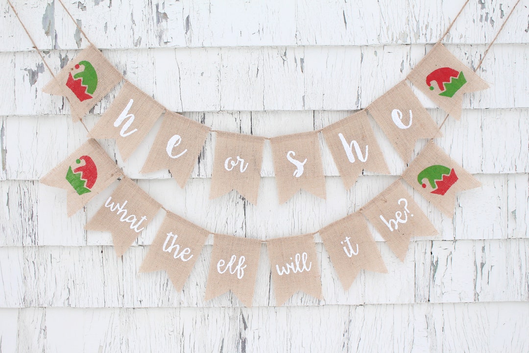 What the Elf Gender Reveal, Elf Baby Shower, Christmas Gender Reveal ...