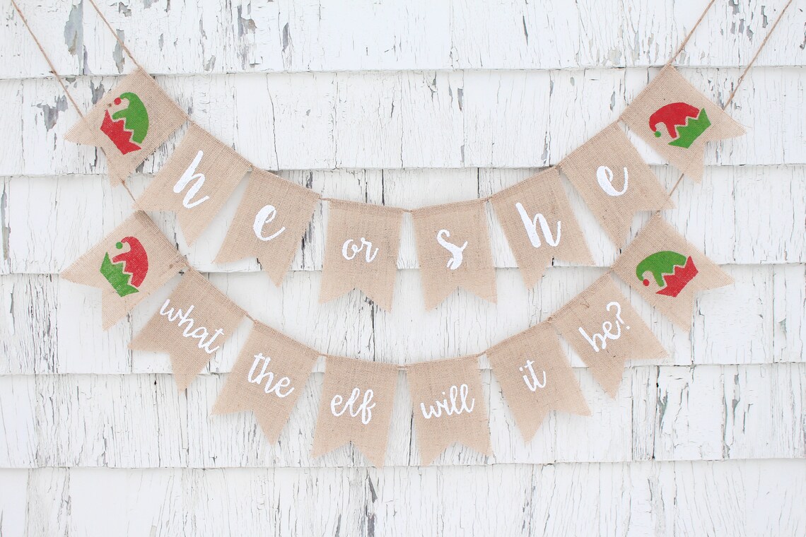 What the Elf Gender Reveal, Elf Baby Shower, Christmas Gender Reveal ...