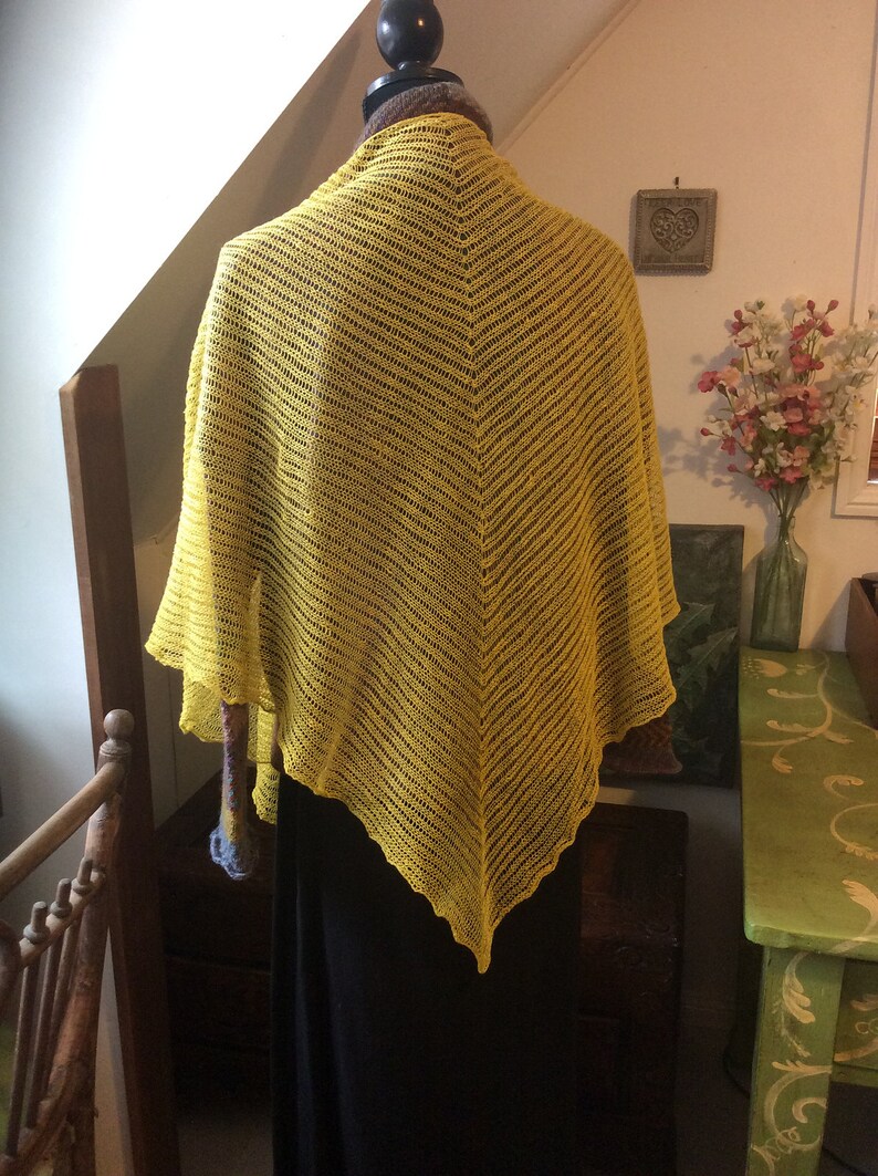 Machine Knitting Digital Pattern Tuan Shawl PDF Linen Wool Wrap Scarf ...