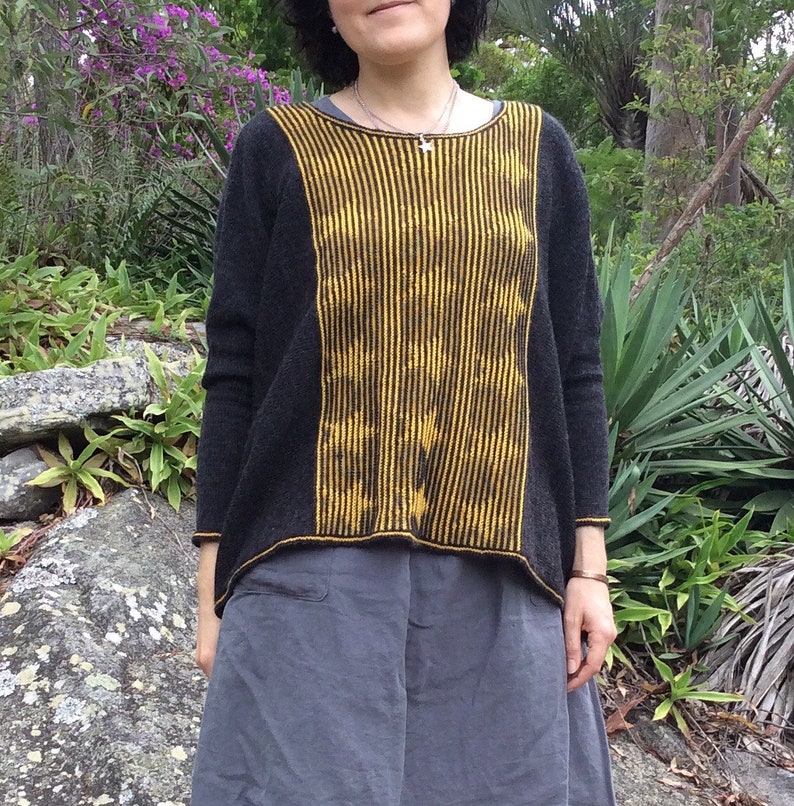 Machine Knitting Digital PDF Pattern Stars and Stripes Illusion Sweater ...