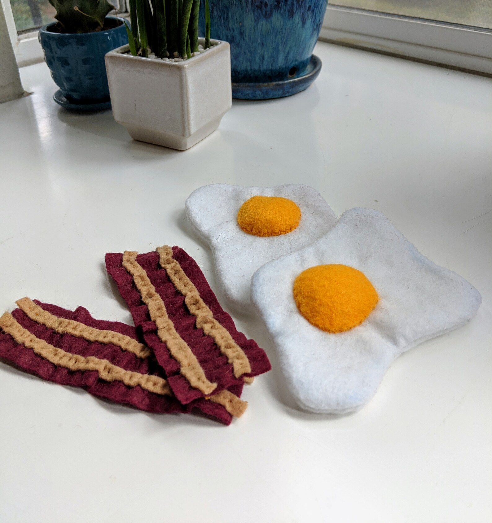 Felt Bacon and Eggs | Etsy