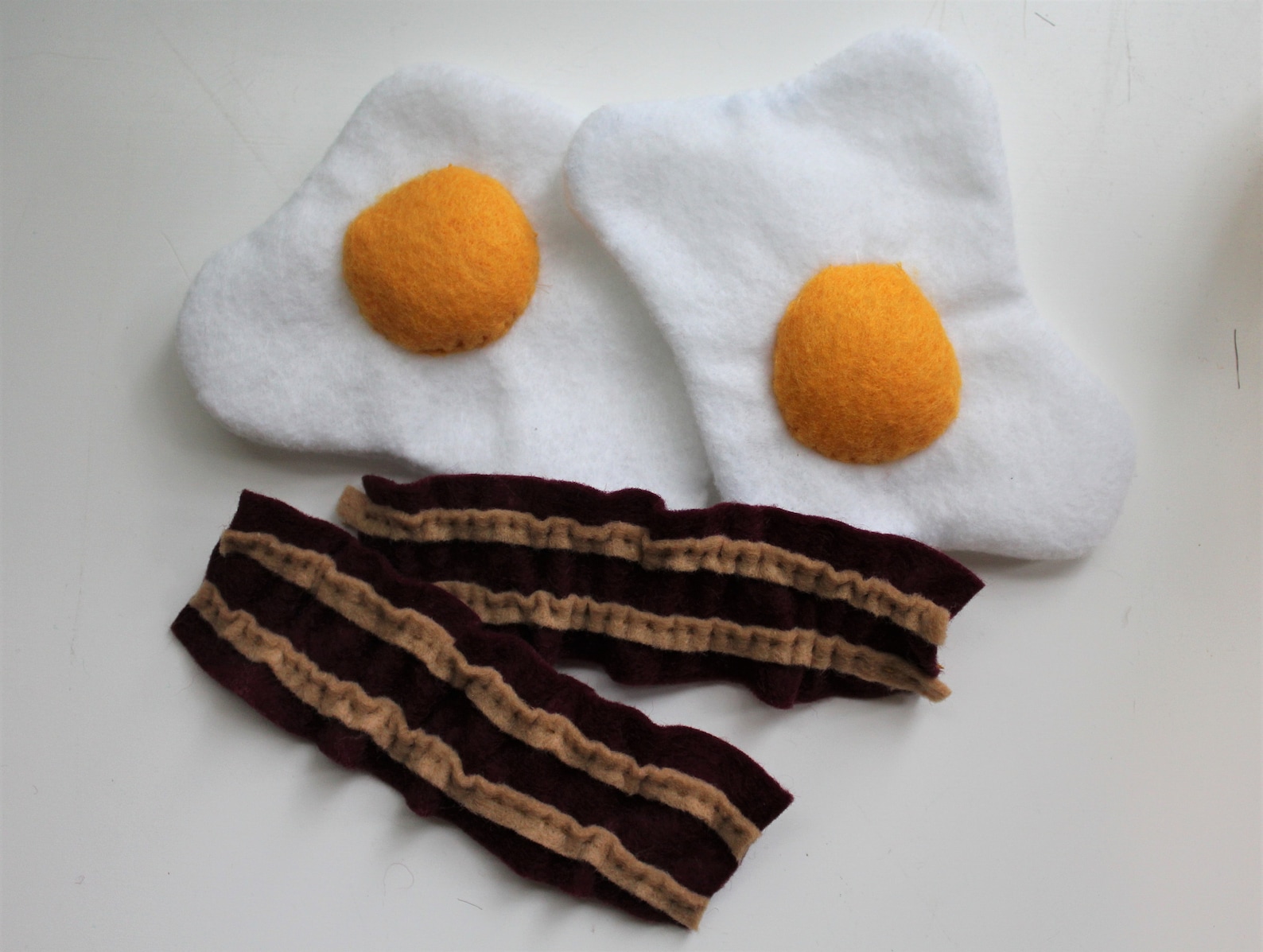 Felt Bacon and Eggs - Etsy