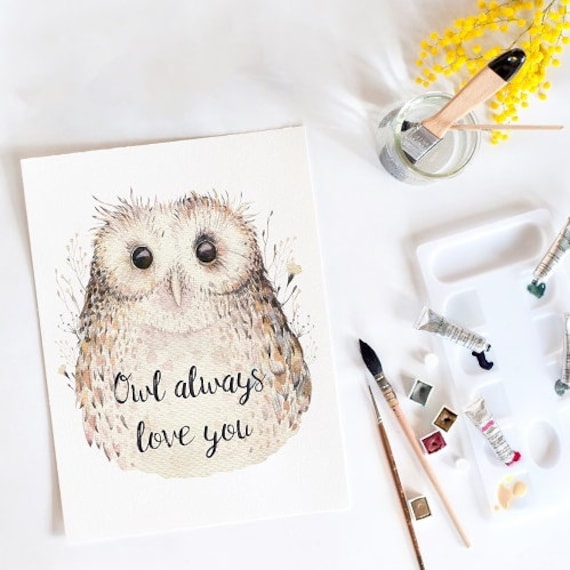 Owl Always Love You Drawing