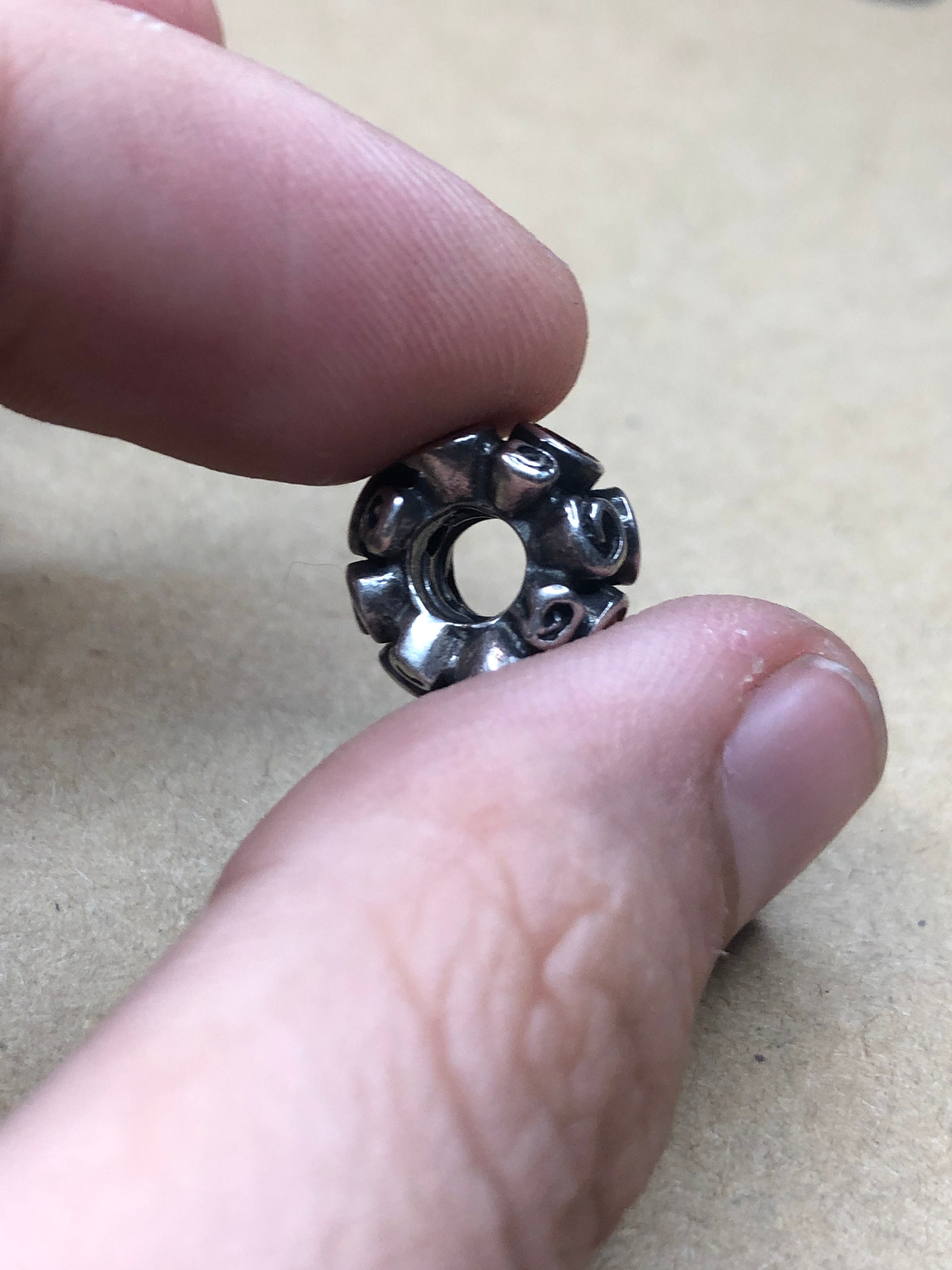 Authentic Pandora Spot & Swirl Orange CZ Charm Sterling Silver - Etsy UK