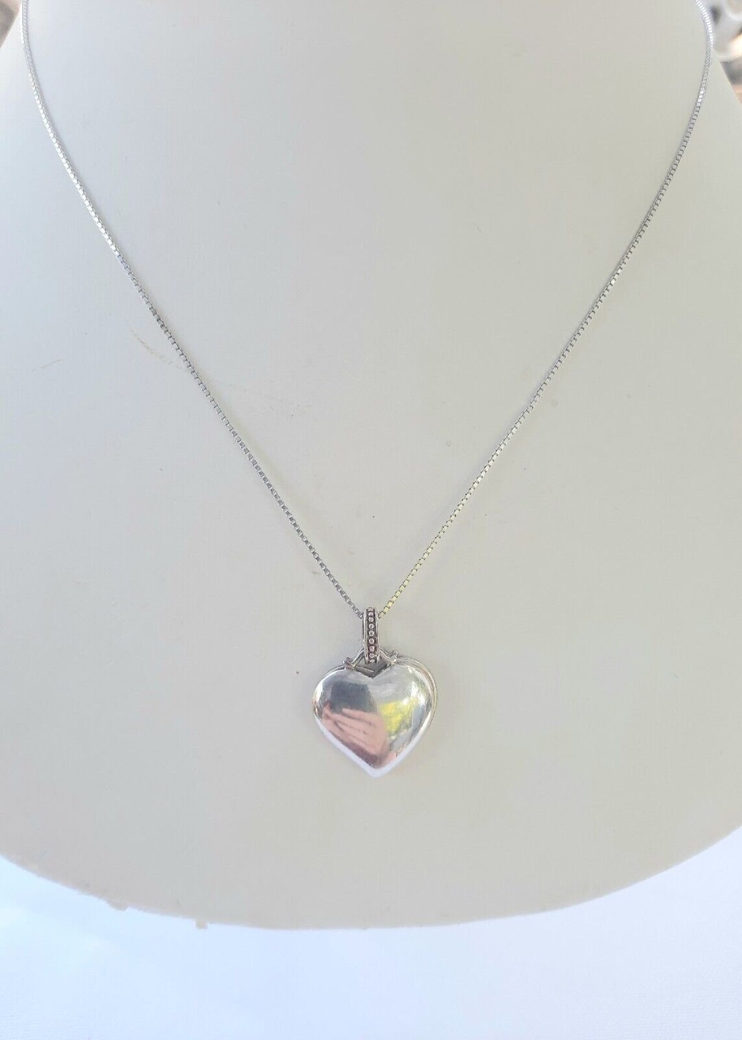 Sterling Silver Heart Locket Necklace Floating Heart Locket - Etsy