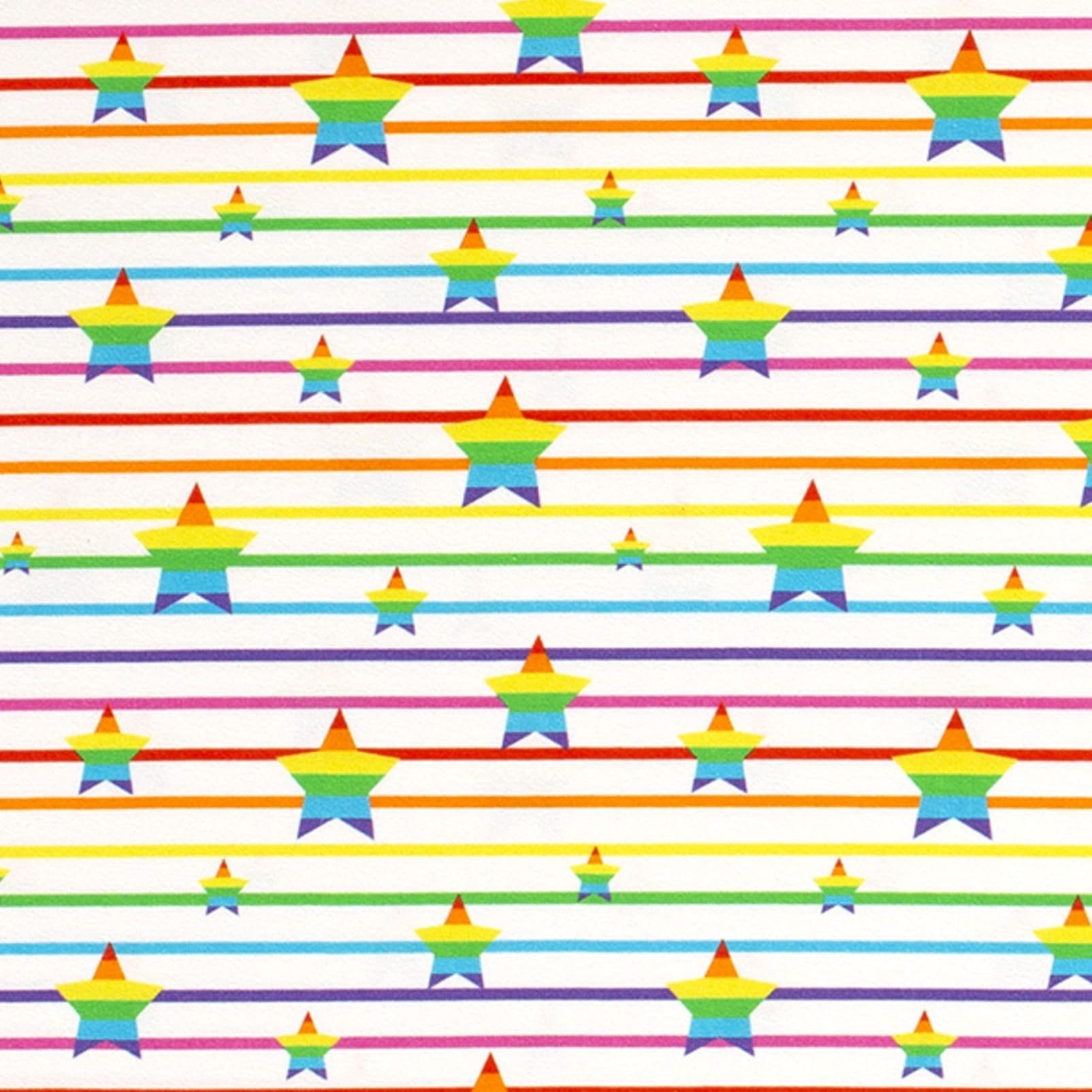 Rainbow Star Stripe Cotton Jersey Stretch Fabric Fabric by - Etsy Singapore