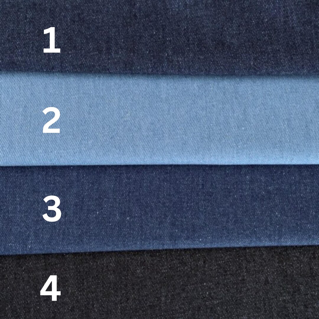 Medium Weight Denim Fabric, 12oz Cotton-poly Blend, 170cm Wide, by the ...