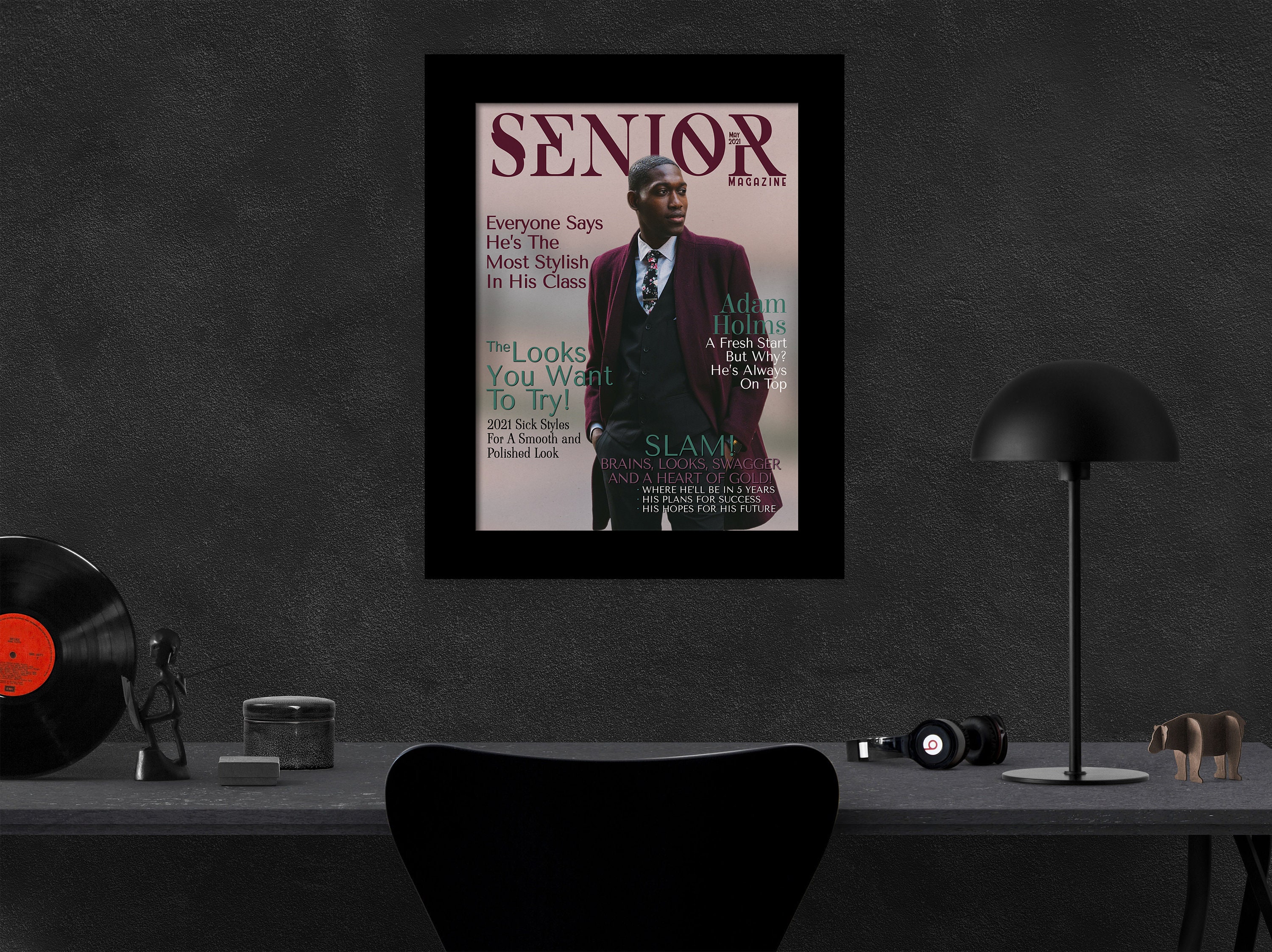 Senior Personalized Magazine Cover Digital Print/Wall Art | Etsy