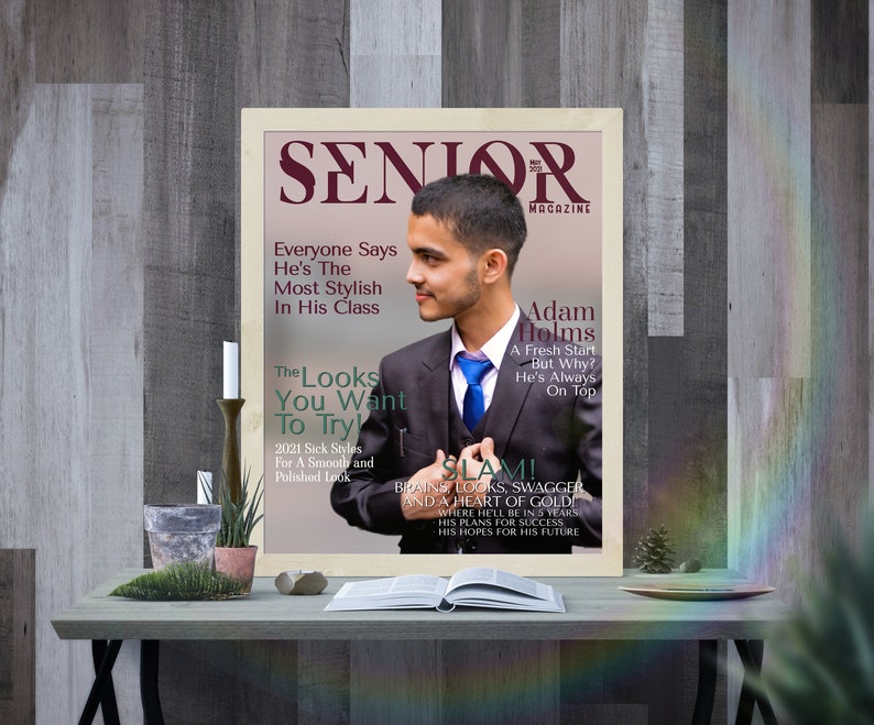 Senior Personalized Magazine Cover Digital Print/wall Art - Etsy