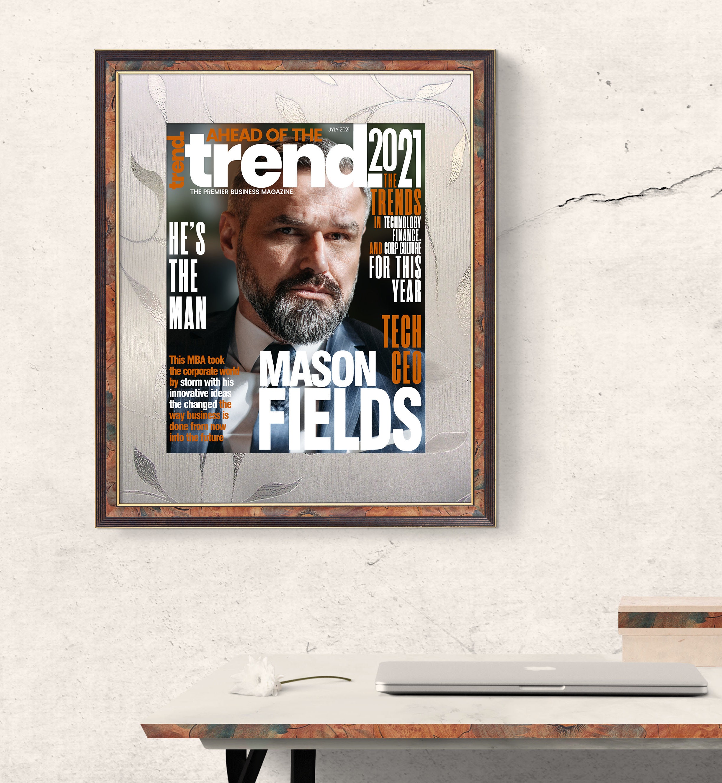Prints Art & Collectibles Style & Prestige Personalized Magazine Cover ...