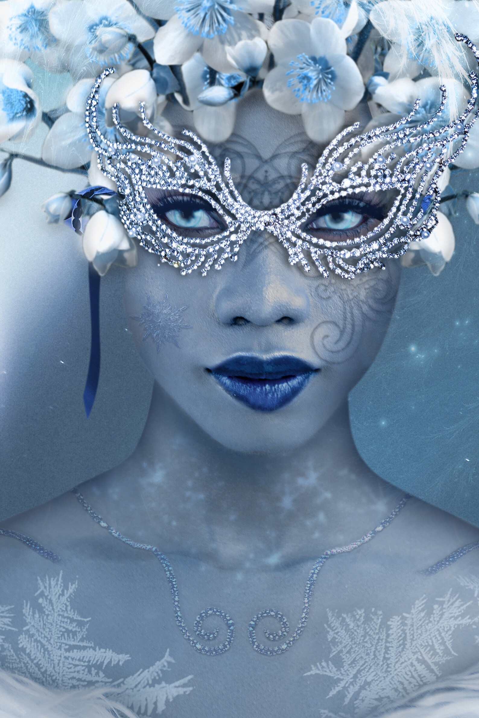 Natural Woman Winter Digital Art Print/wall Art/picture - Etsy