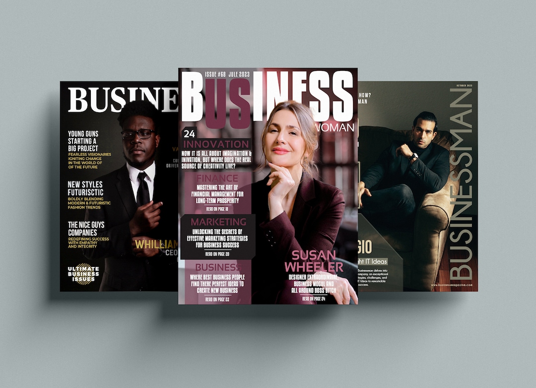 Personalized Business Magazine Cover, Custom Entrepreneur Poster ...