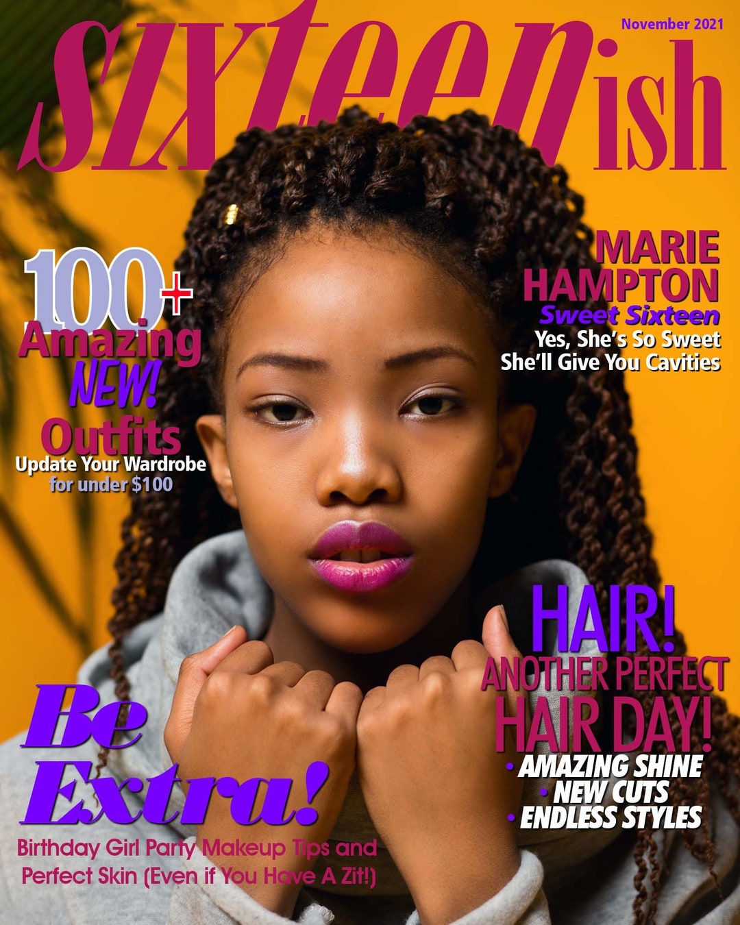 Fashion and Party Teens Magazines Covers Personalized - Etsy