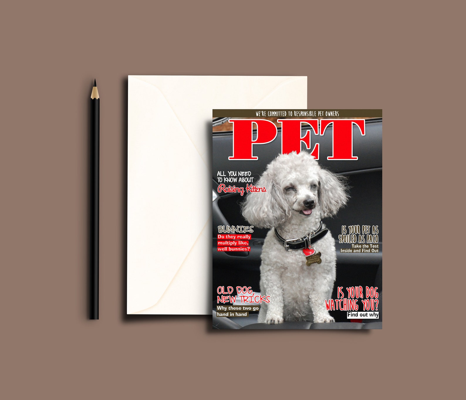 Pet Magazine Cover Personalized Digital Print/wall Art - Etsy