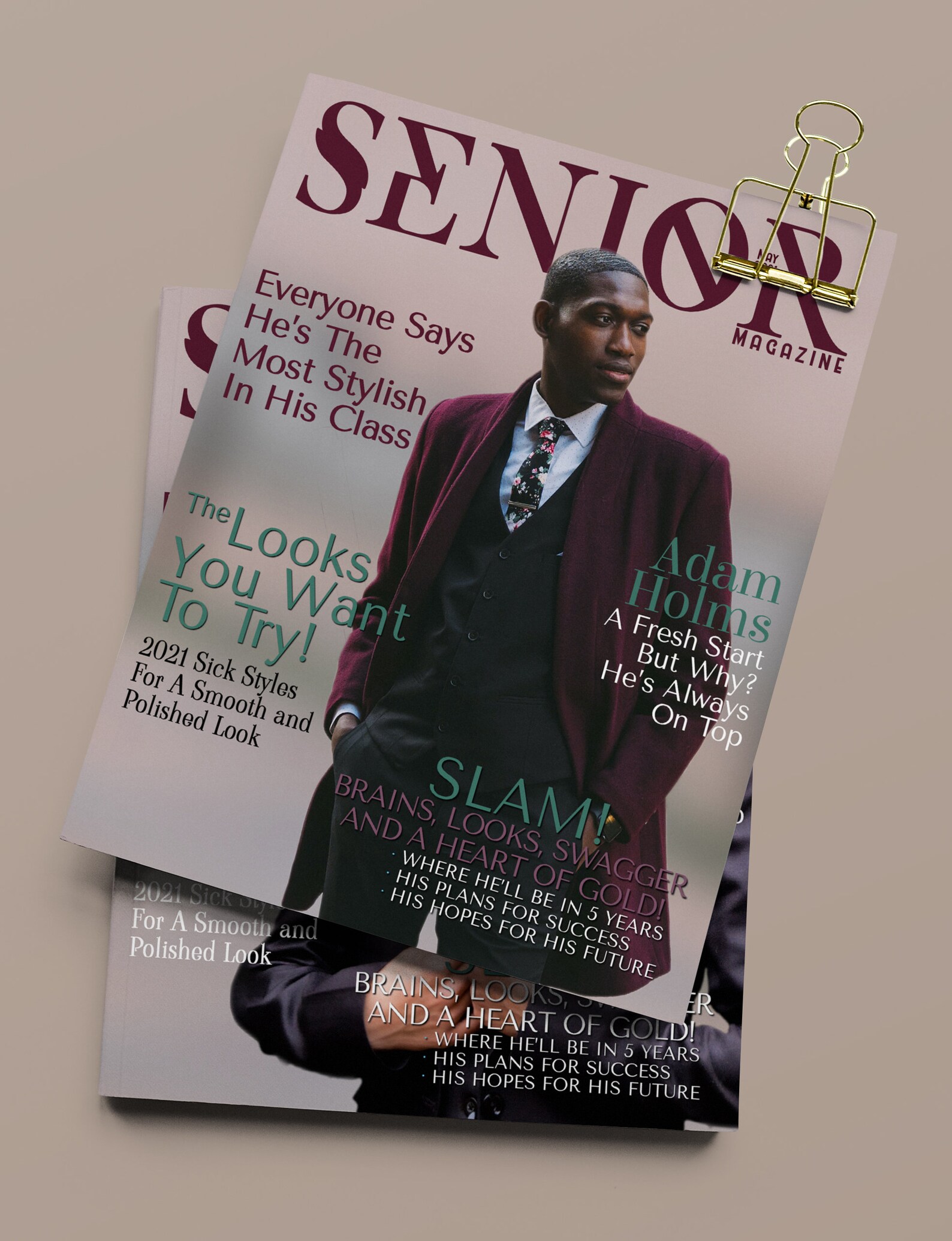 Senior Personalized Magazine Cover Digital Print/Wall Art | Etsy