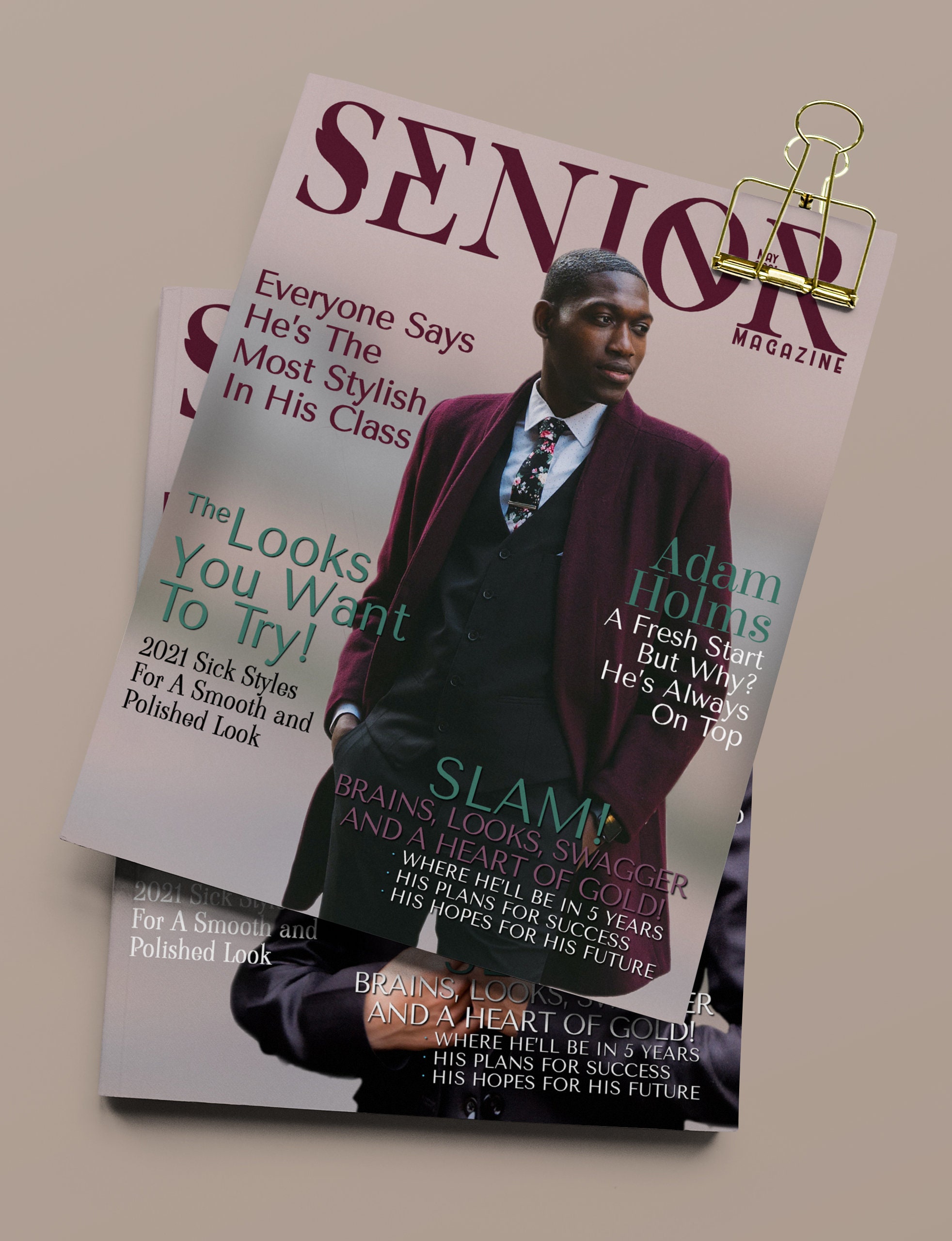 Senior Personalized Magazine Cover Digital Print/Wall Art | Etsy